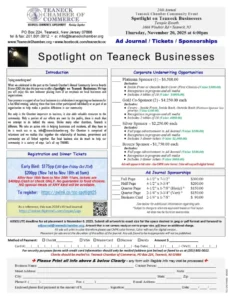 2025 Spotlight on Teaneck Businesses Dinner — Teaneck Chamber of ...